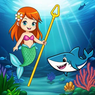 Princess vs Shark - Juega el último juego en TungTung Sahur Games.